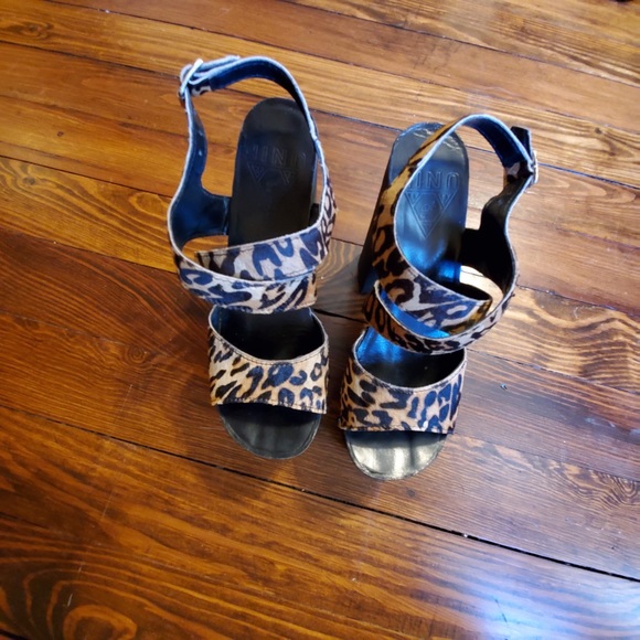 UNIF | Shoes | Unif Leopard Print Platform Heels | Poshmark